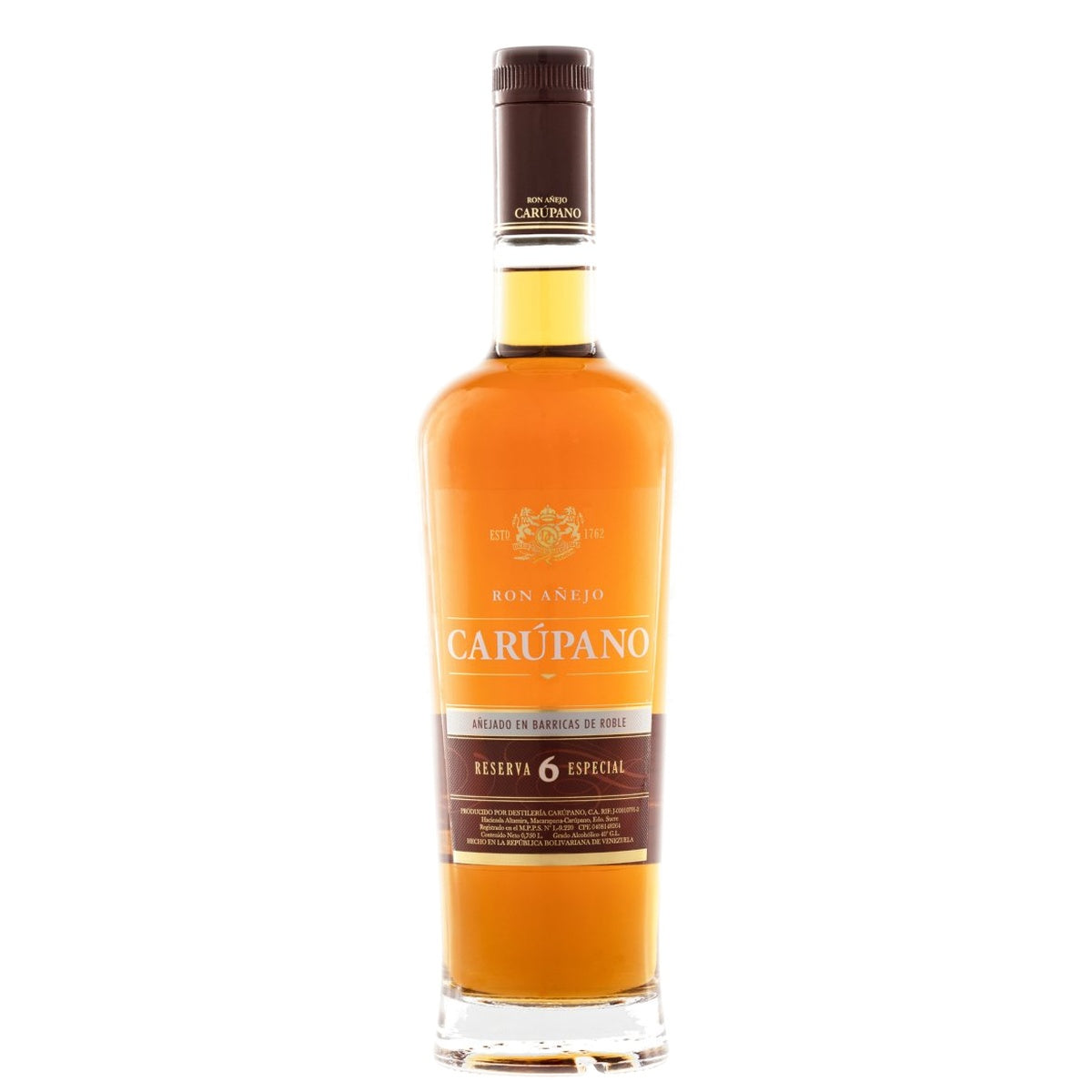 Ron Añejo Carúpano Reserva 6 Especial Rum - Whisky and Whiskey